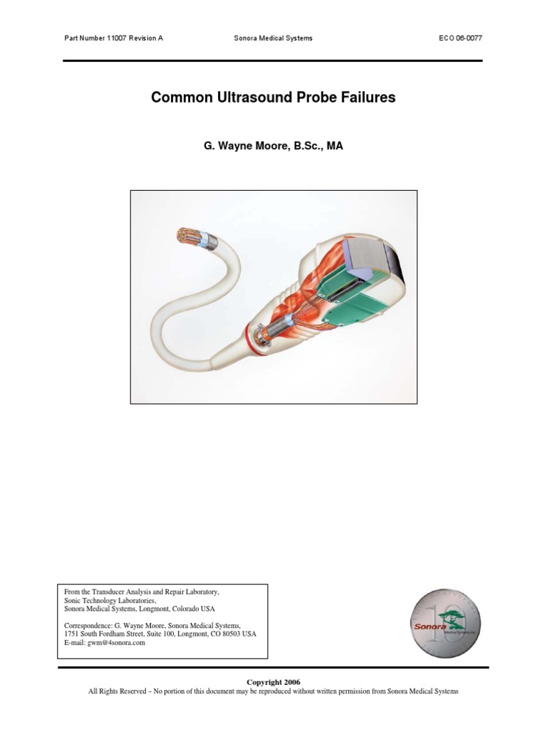 Common Probe Failures | PDF | Ultrasound | Health System