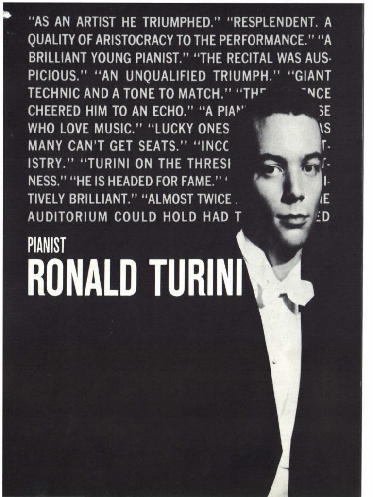 1966 Ronald Turini | PDF | Piano | Classical Music