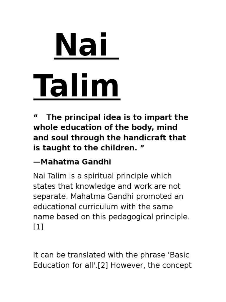 nai talim | Cognition | Psychology & Cognitive Science
