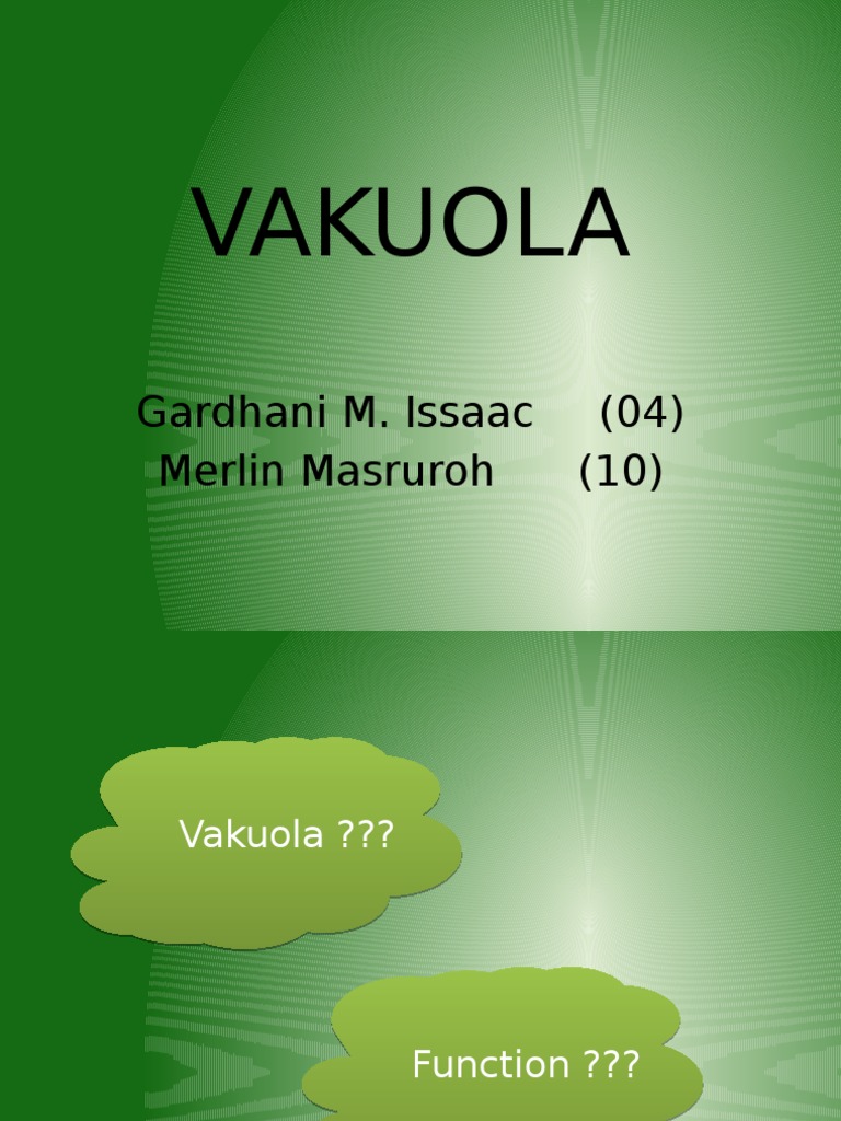 VAKUOLA | Vacuole | Cell Biology