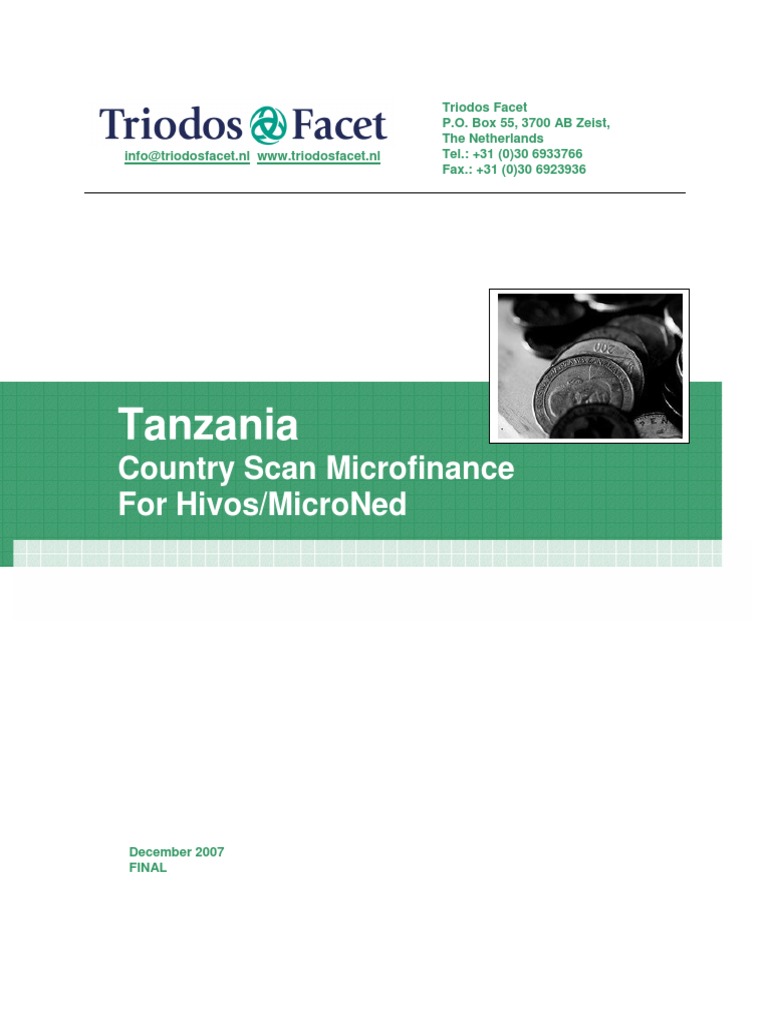 Tanzania Country Scan Microfinance | Download Free PDF | Microfinance ...