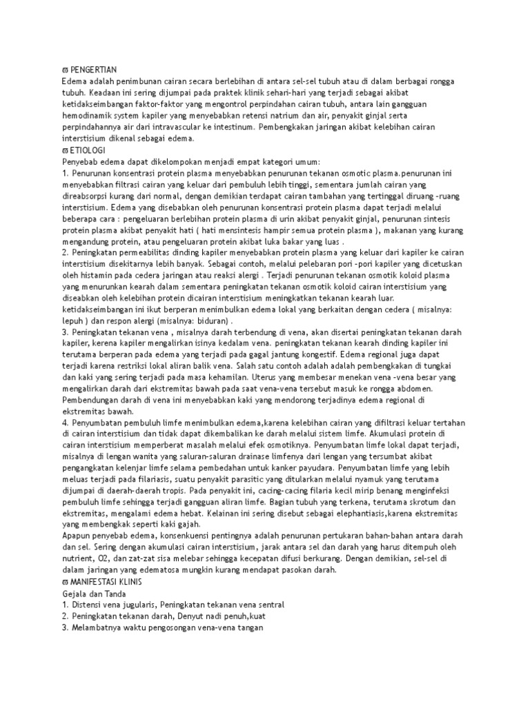 Edema Tungkai | PDF
