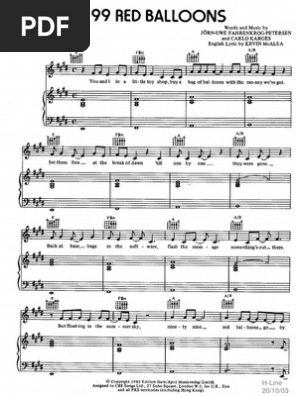 99 Red Balloons Guitar Chords