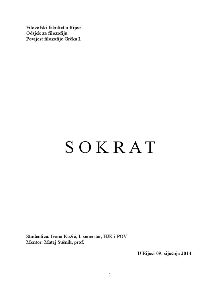 Sokrat | PDF