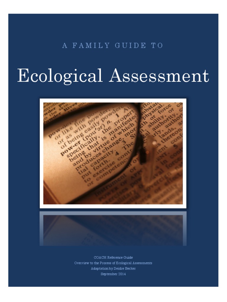 Ecological Assessment | PDF | Curriculum | Educational Assessment