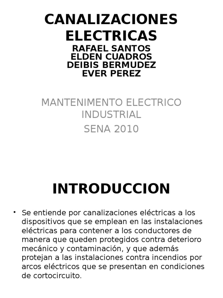 Canalizaciones Eléctricas Colombia | PDF | Tubería (transporte de fluidos) | Rieles