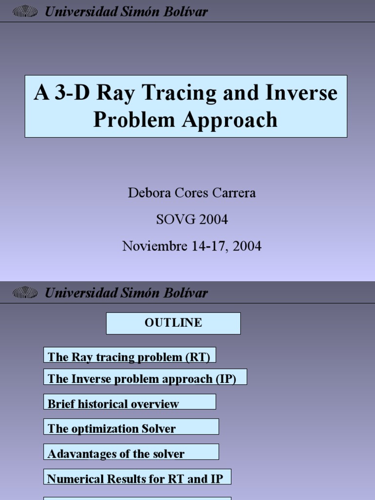A 3D Ray Tracing Approach | PDF | Mathematical Optimization ...