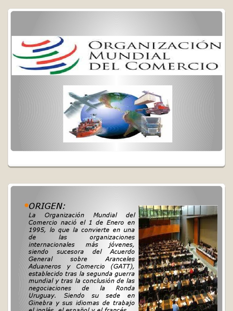 Diapositivas de La Omc | PDF | Organización de Comercio Mundial ...