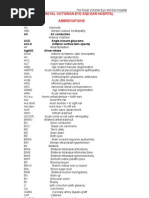 Common Ophthalmic Abbreviations List | PDF | Glaucoma | Human Eye