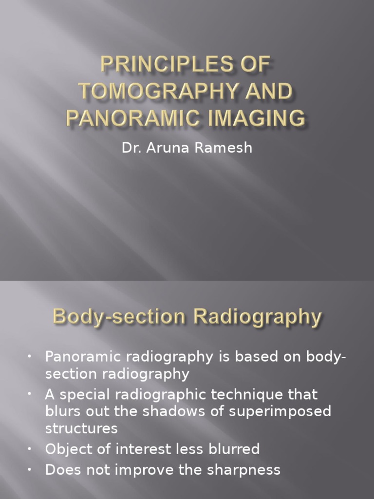 Principles of Panoramic Radiography | PDF | Self-Improvement