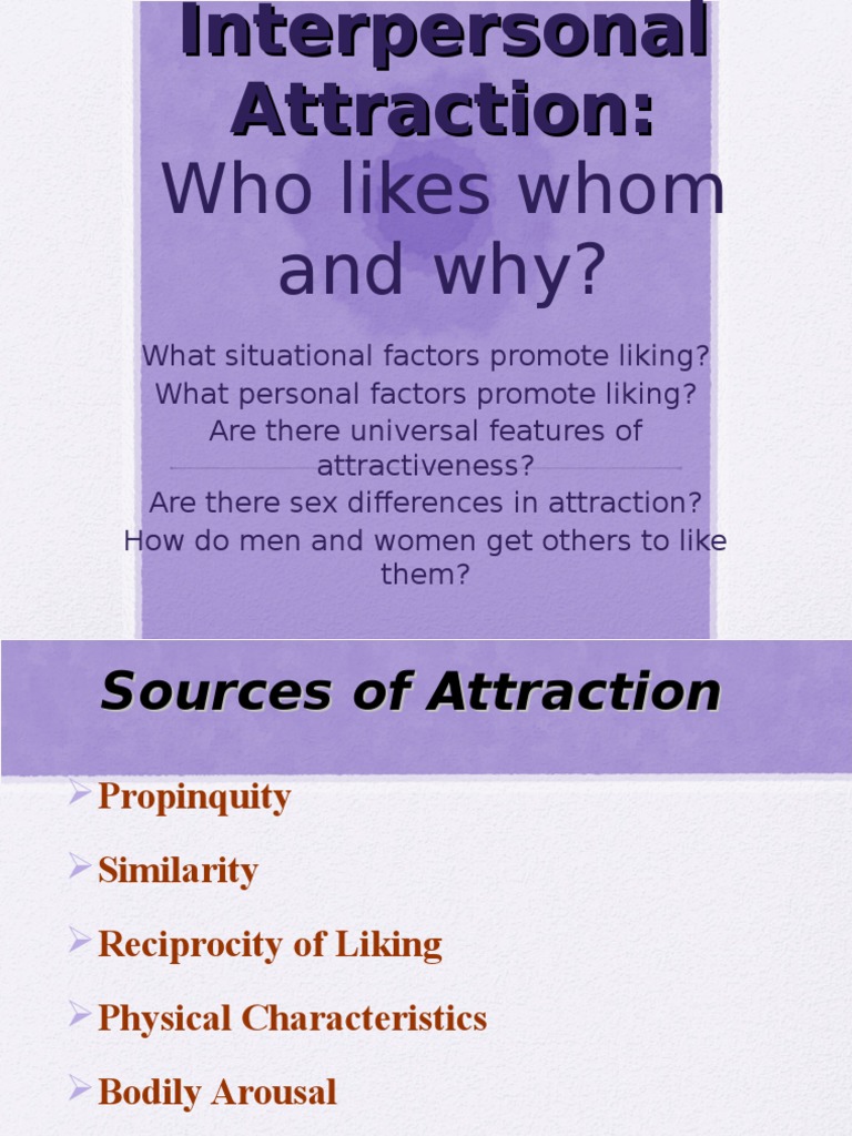 Social Psychology - Attraction | Physical Attractiveness | Nonverbal ...