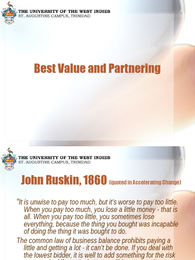 Best Value Procurement | PDF | Procurement | Strategic Management