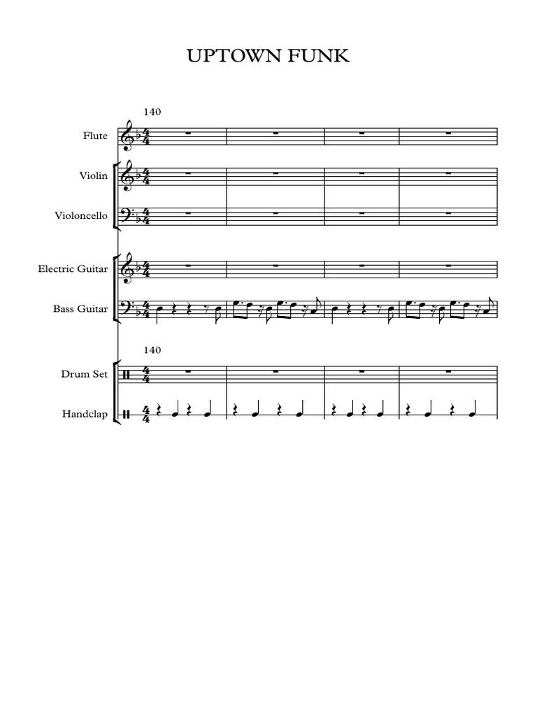 UPTOWN FUNK - Pop Orchestra | Download Free PDF | Média de masse ...