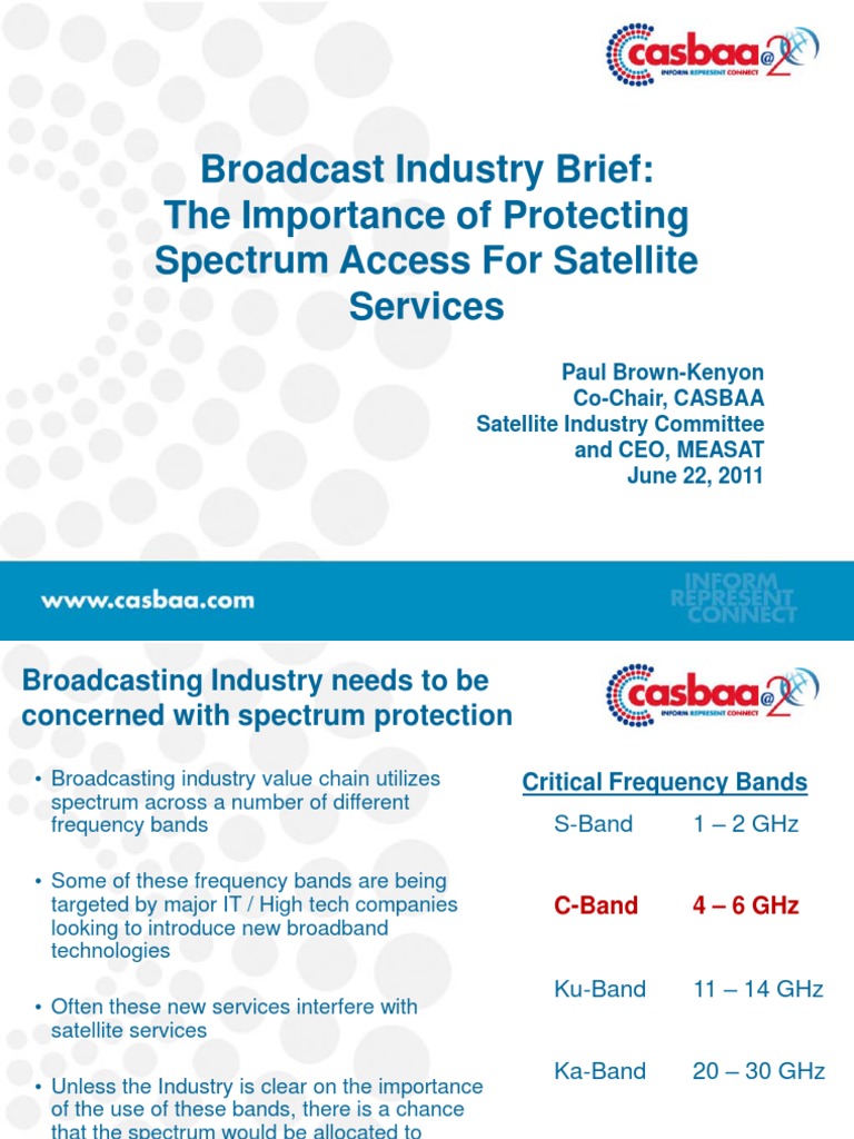 Broadcast Industry Brief | PDF | Satellite Television | Wi Max
