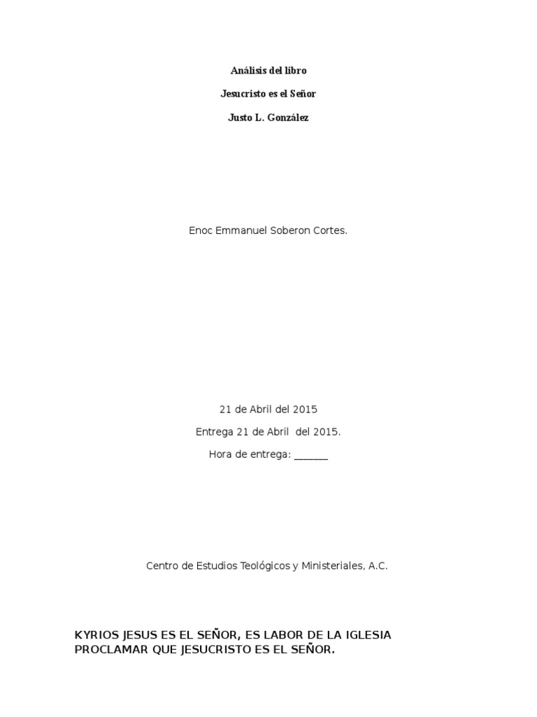 Kyrios Jesus Es El Señor | PDF | La resurrección de Jesús | Jesús