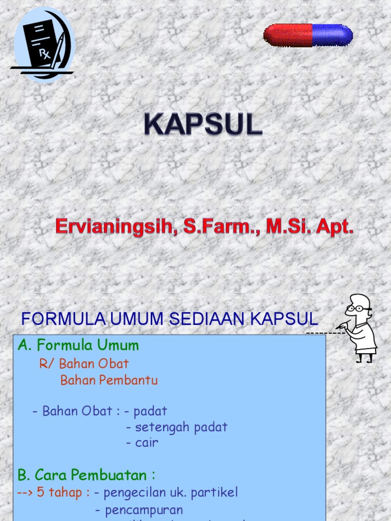 Materi Sediaan Kapsul | PDF