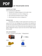 Arc Welding Workshop Report | PDF | Welding | Construction