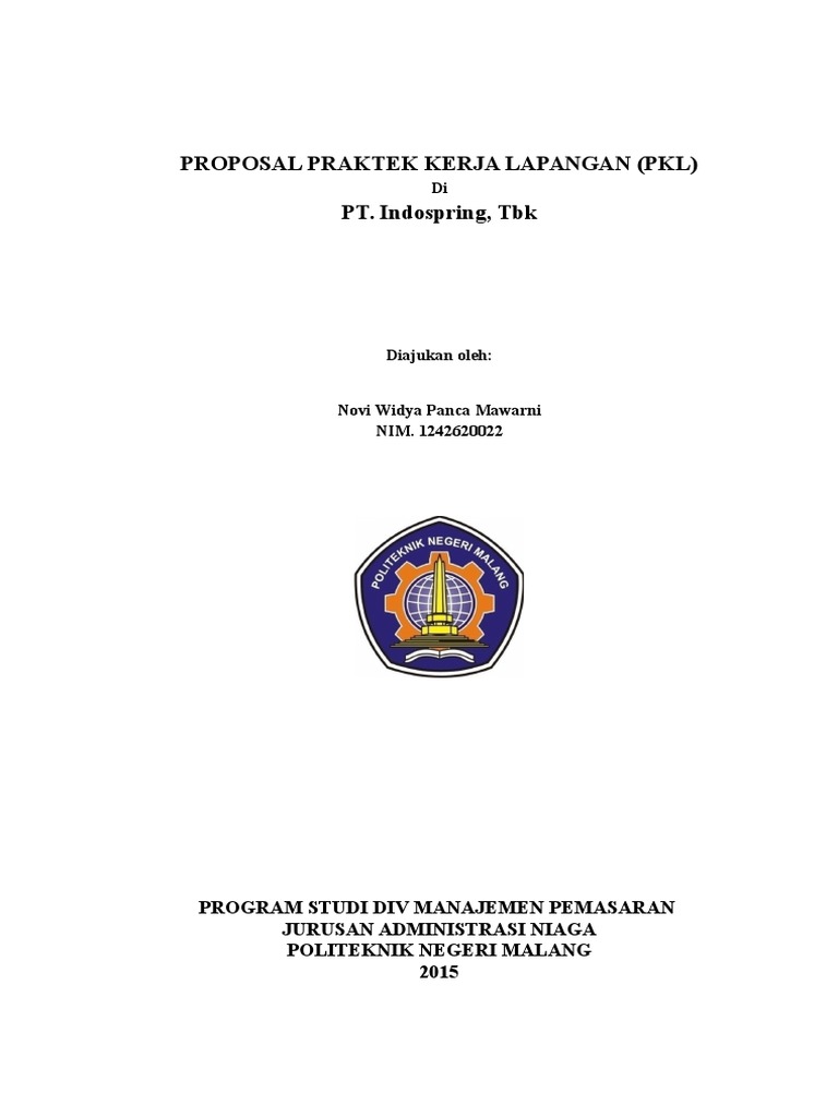 Contoh Proposal PKL | PDF
