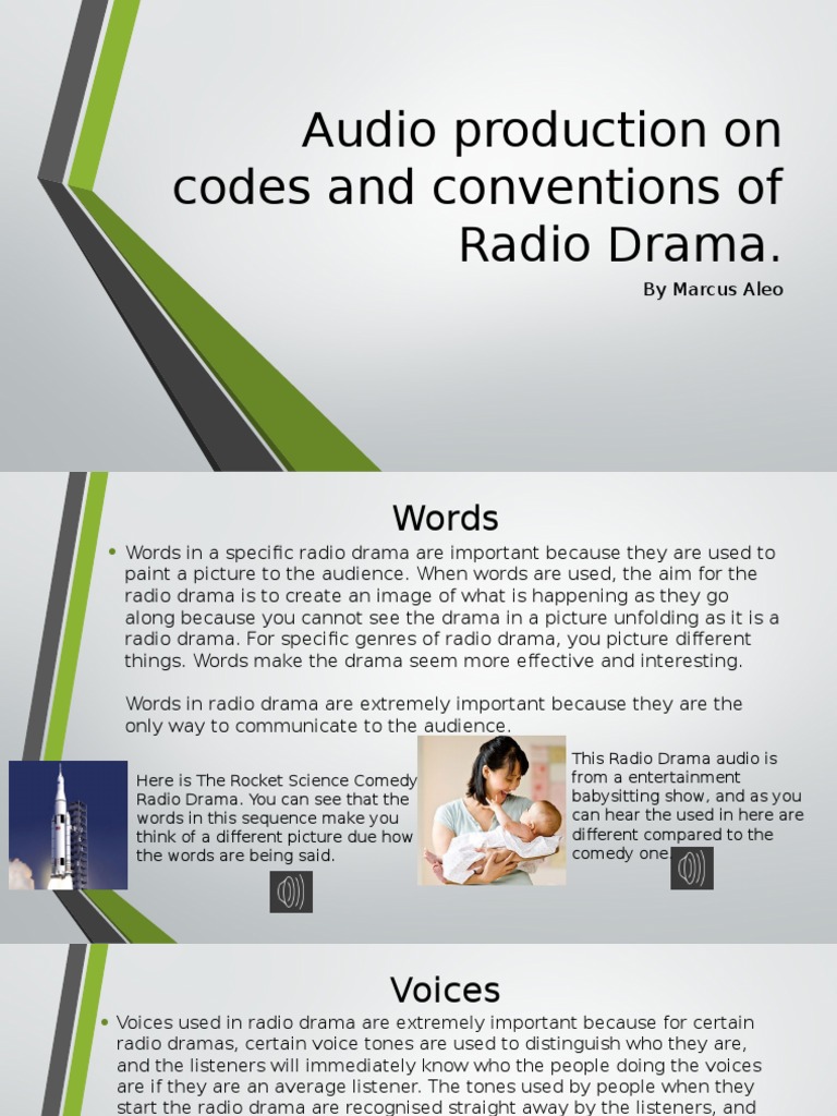 Essentials of Radio Drama Production | PDF | Narration | Soap Opera