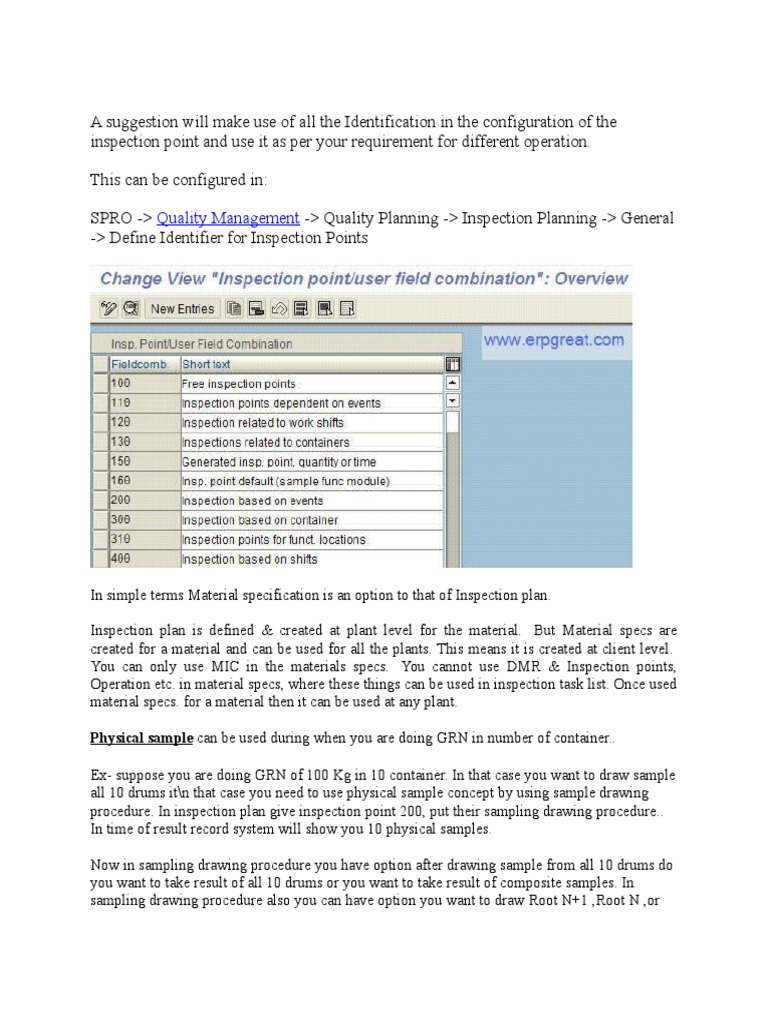 In Process Inspections | Download Free PDF | Logistics | Specification ...