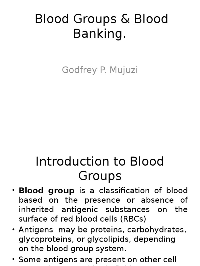 Blood Groups & Blood Banking | PDF | Blood Type | Blood Donation