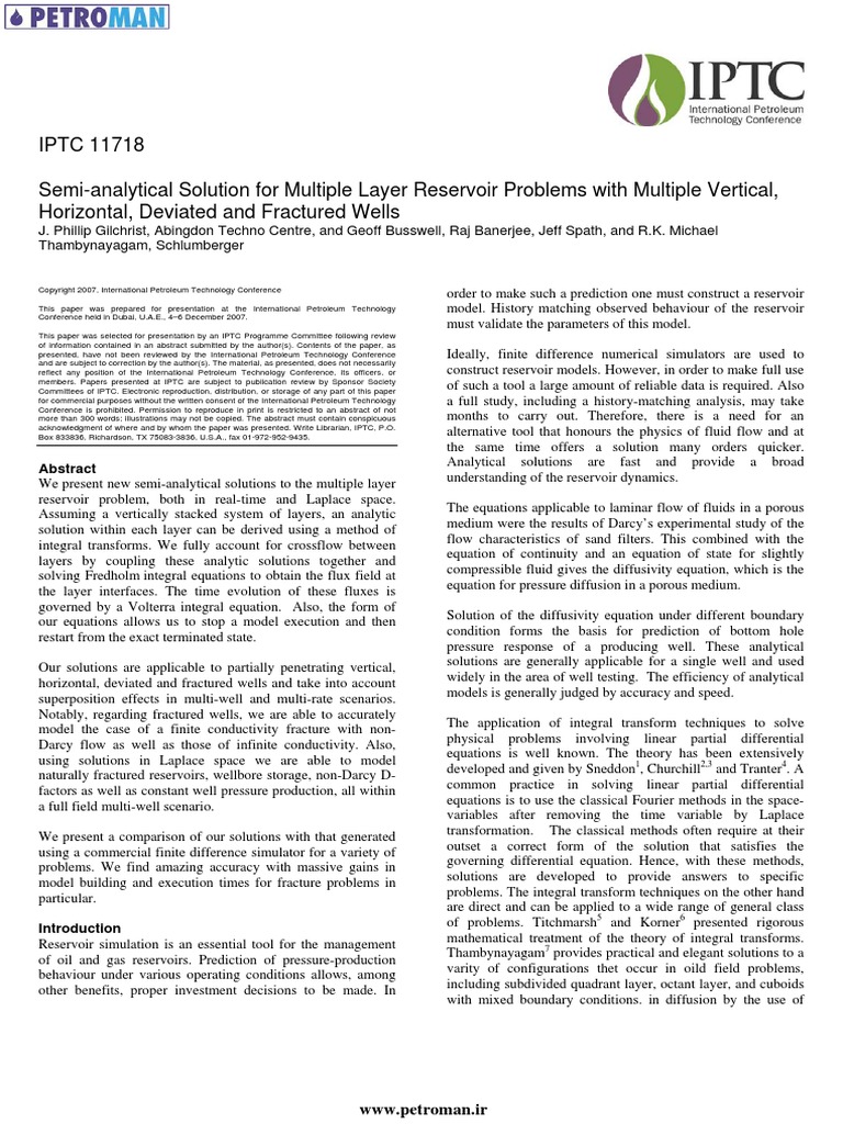 Iptc 11718 MS P PDF | PDF | Fourier Transform | Equations