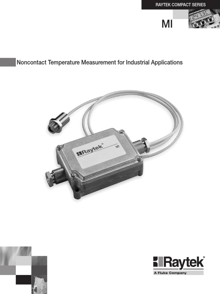 Raytek Mi Data Sheet | PDF | Thermocouple | Sensor