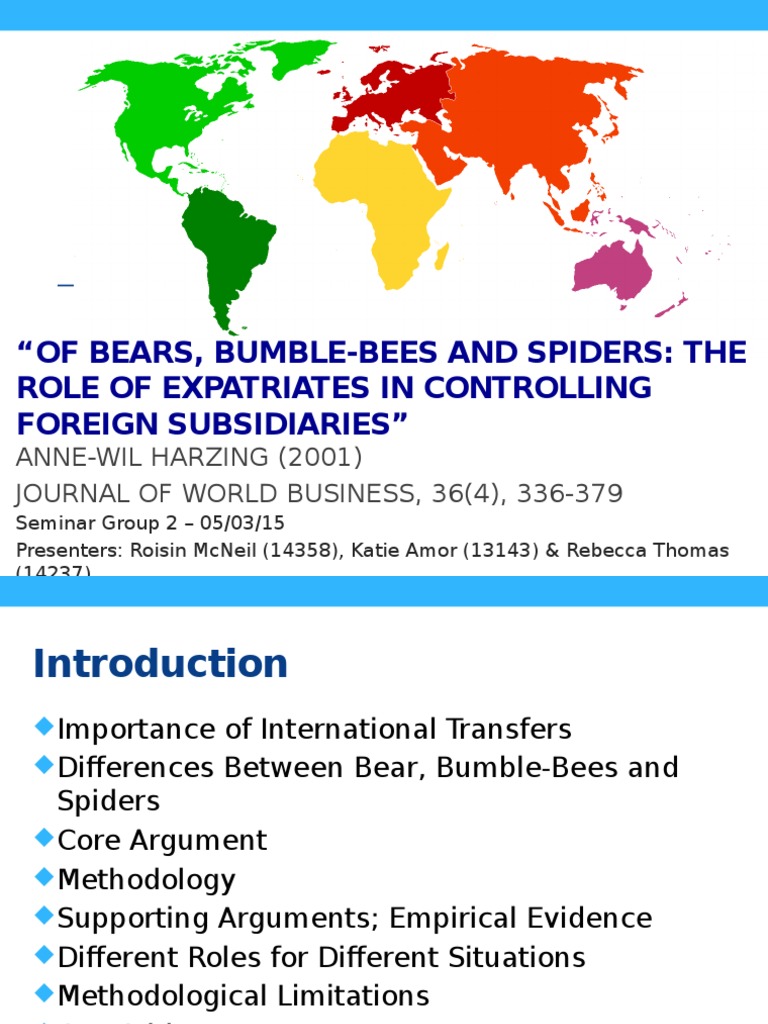 Harzing: of Bears, Bumble Bees and Spiders | PDF | Bumblebee ...