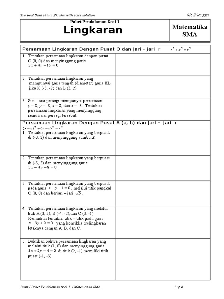 PPS 1 Lingkaran | PDF