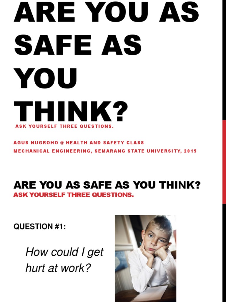 Thanks... Are You Safe Enough? Examining Workplace Safety Through Self ...