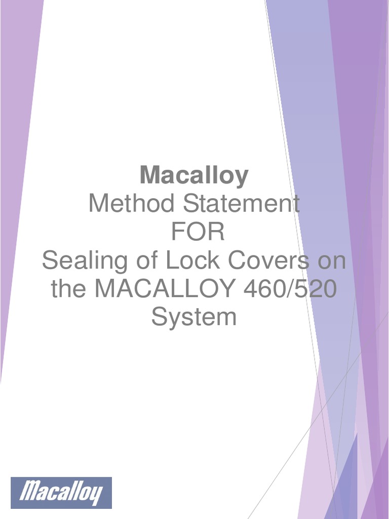 Lock Cover Sealing Method Statement Rev 1 | PDF | Paint | Adhesive