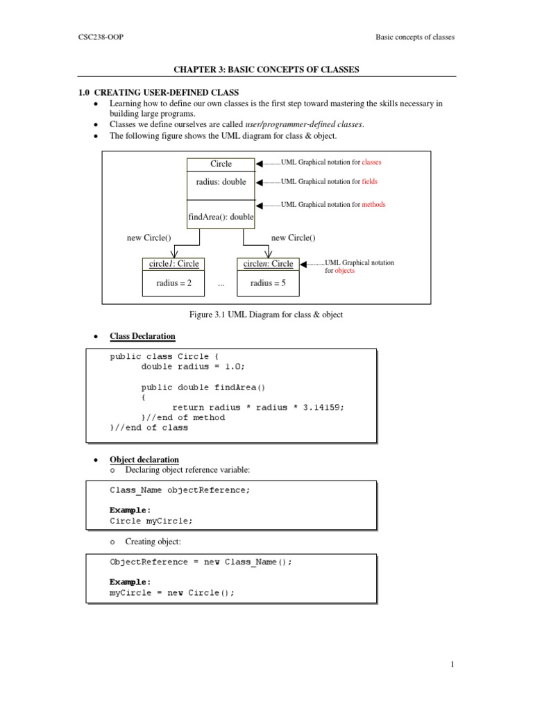 CSC 238 | PDF | Constructor (Object Oriented Programming) | Programming