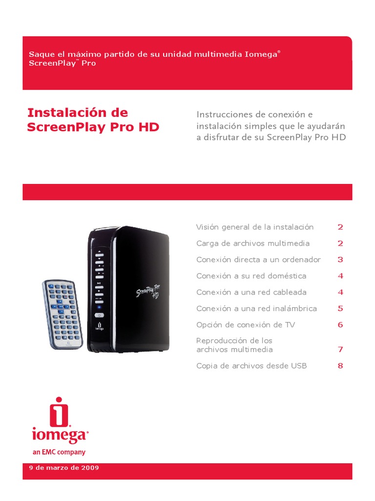 Installing Screenplay Pro Es | PDF | Hdmi | USB