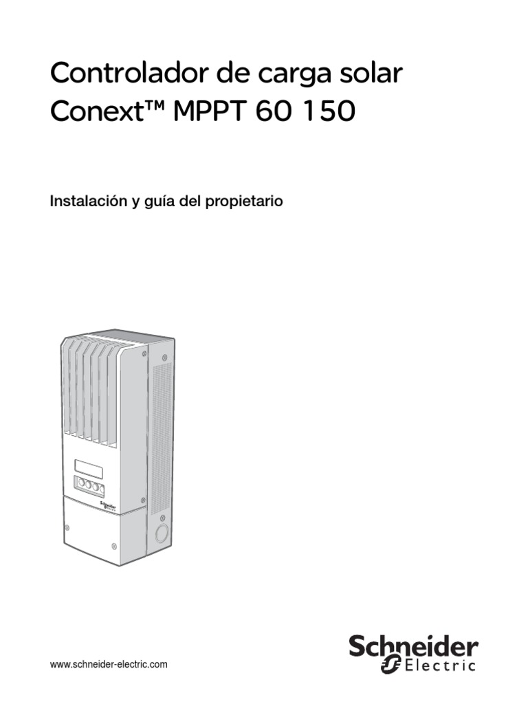 Regulador Xantress Conext MPPT 60 150 | PDF | Energía solar | Voltio