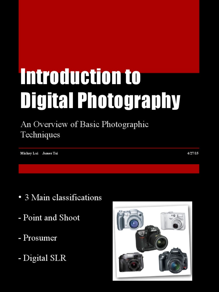 Introduction To Digital Photography | PDF | Shutter Speed | Camera