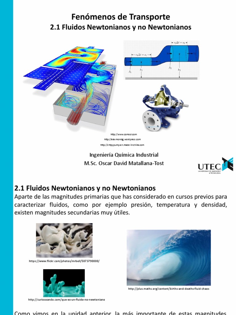 2.1 Fluidos Newtonianos y No Newtonianos | Viscosidad | Fluido | Prueba gratuita de 30 días | Scribd