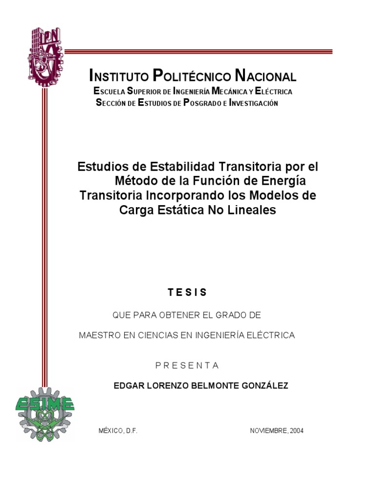 Estabilidad Transitoria en Sistemas Eléctricos | PDF | Energia ...