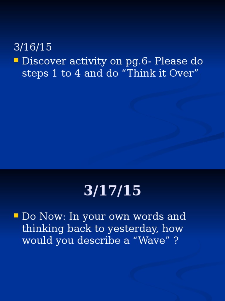 6th Grade - Waves | PDF | Wavelength | Interference (Wave Propagation)