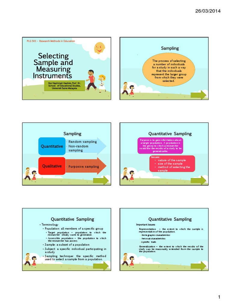 Chapter 4 5 Selecting Sample and Measuring Instruments | PDF | Sampling (Statistics) | Validity ...