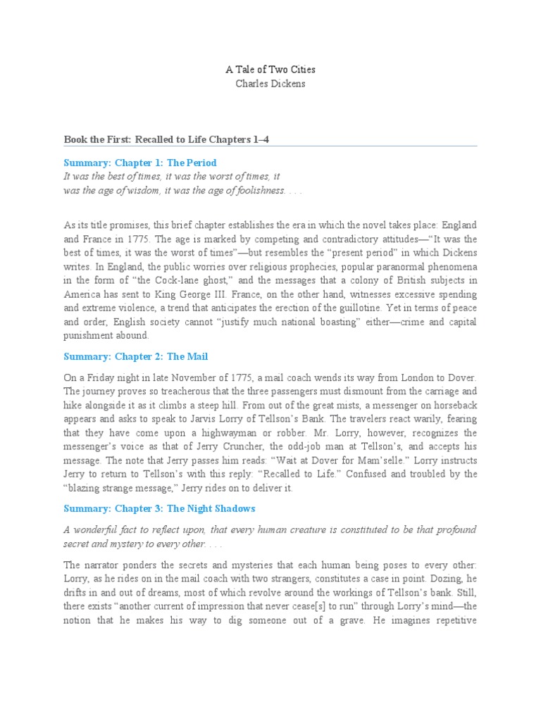 A Tale of Two Cities | PDF | Gothic Fiction | A Tale Of Two Cities