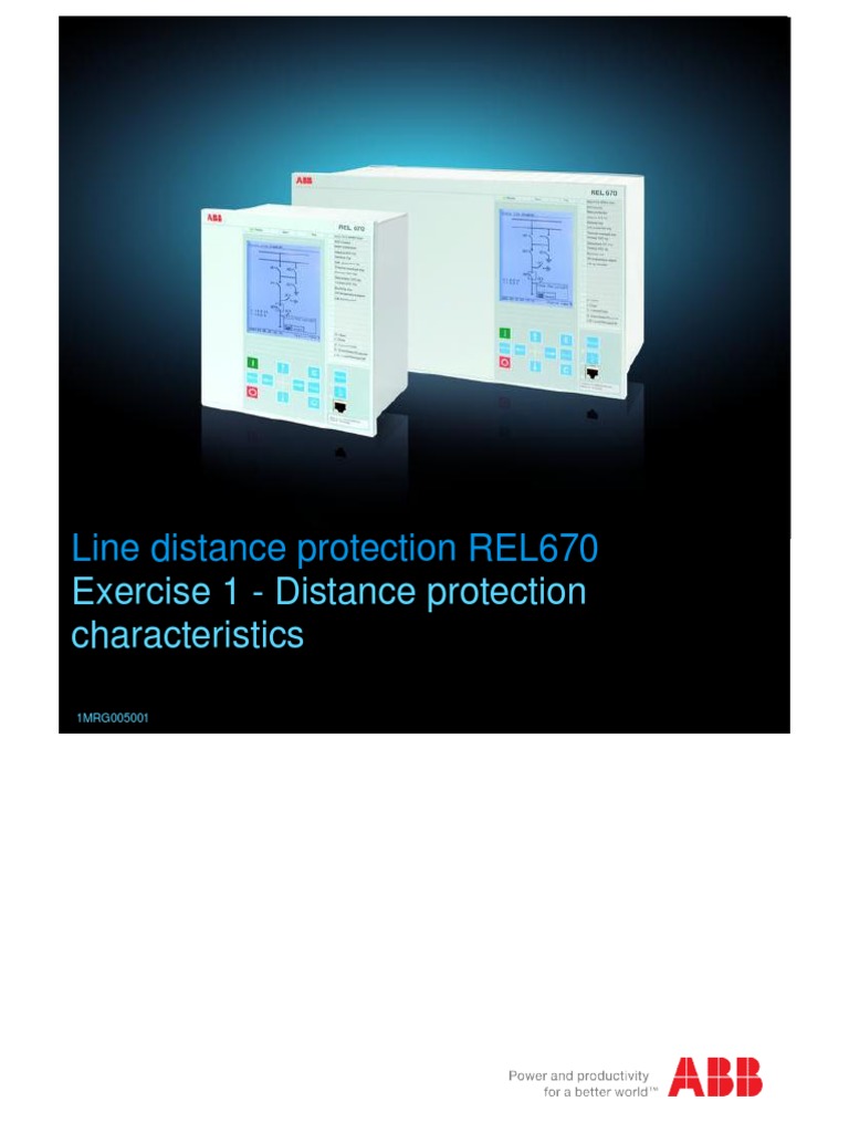 02 SEP671 REL670 Exercise 1 Distance Protection Characteristics | PDF ...