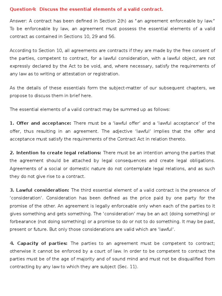 Business Law | PDF | Consideration | Contract Law