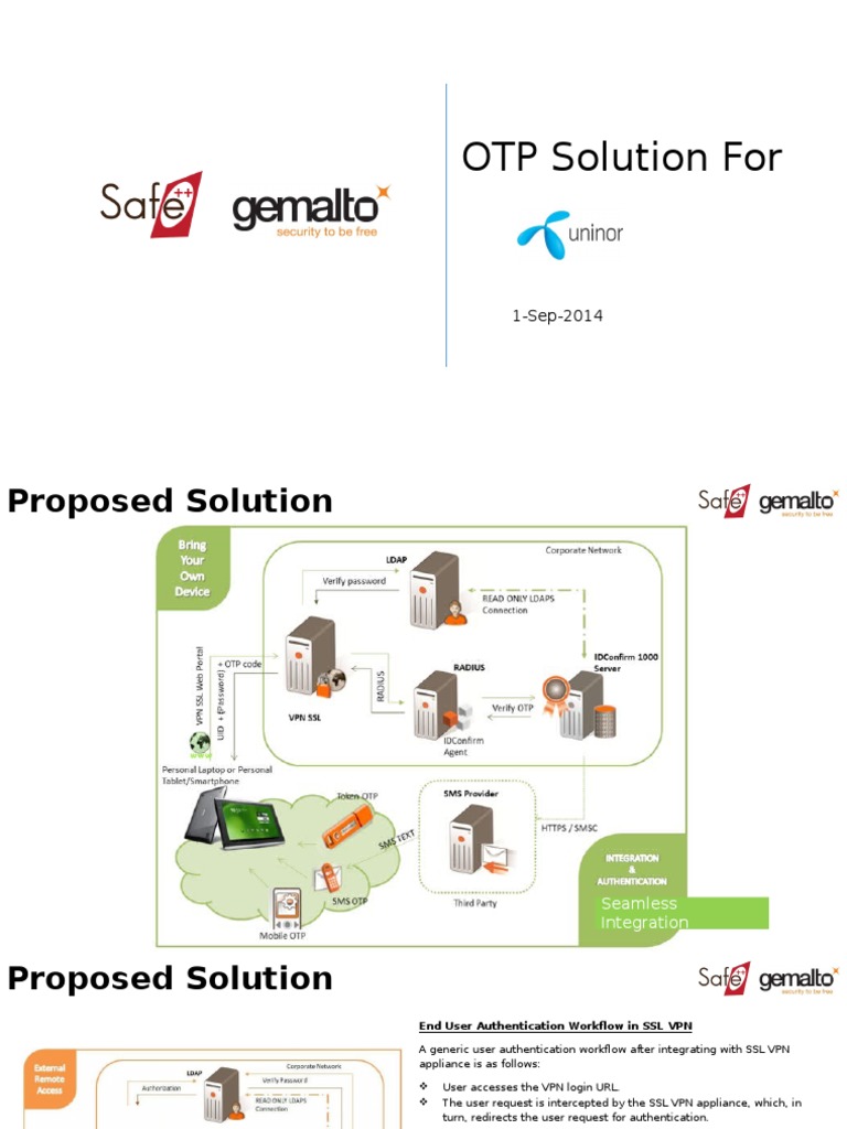 Authshield-OTP Solution For Uninor | PDF | Short Message Service | Radius