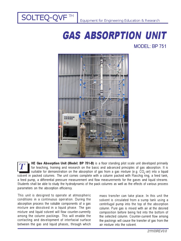 Gas Unit | Download Free PDF | Absorption (Chemistry) | Gases
