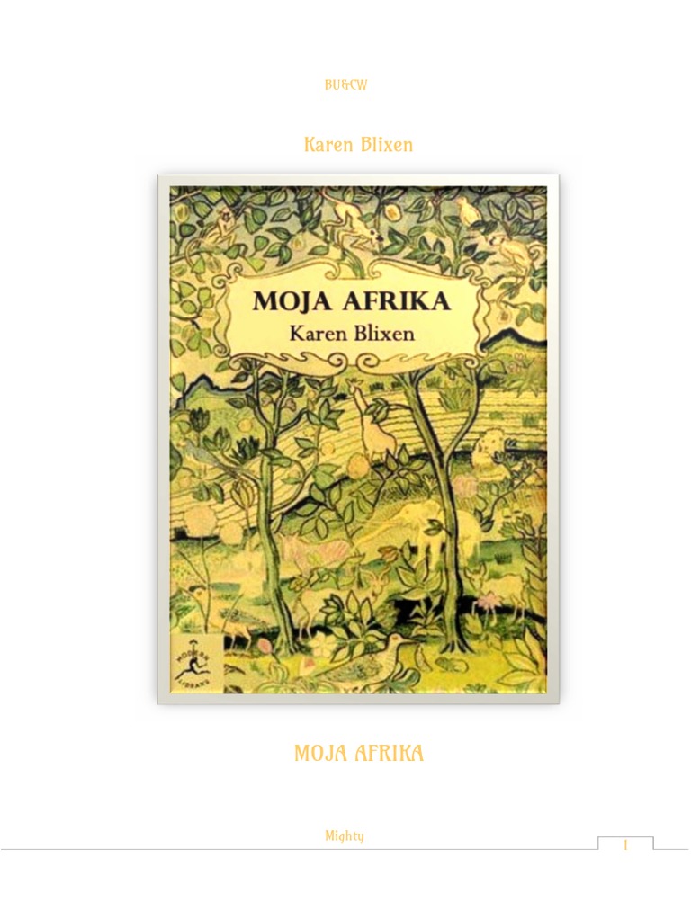Karen Blixen - Moja Afrika PDF | PDF