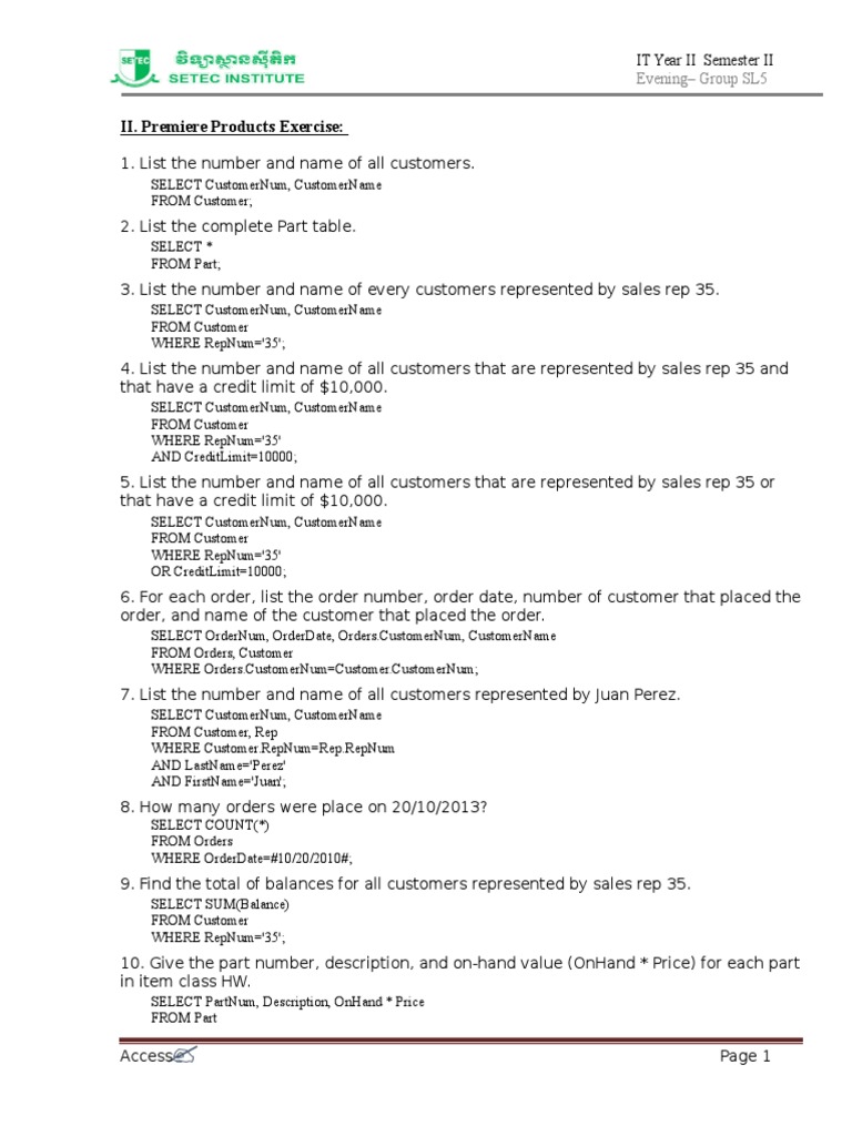 SQL Code | PDF | Computer Data | Data Management