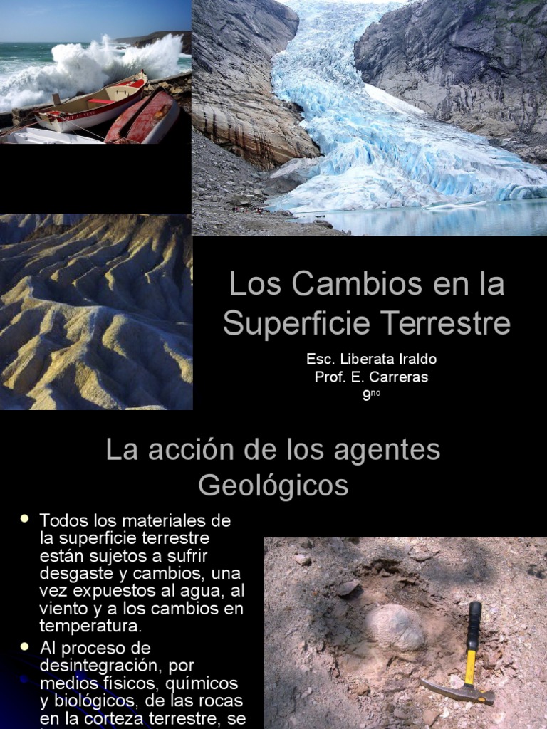 Cap 3 Los Cambios en La Superficie Terrestre 1226338633142830 9 | Agua ...