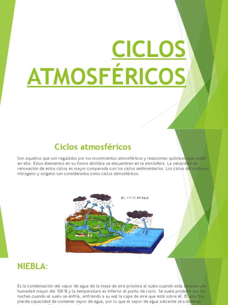 Ciclos Atmosféricos | PDF | Atmósfera | Ciclo del carbono