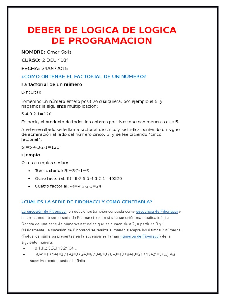 Logica de Programación | PDF | Flujo de control | Número primo