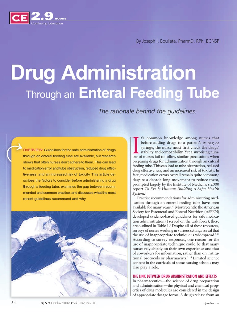 Handbook Of Drug Administration Via Enteral Feeding Tubes, 54% OFF